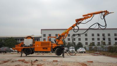 Κίνα KC3017 συγκεκριμένος εξοπλισμός αντλιών, Shotcrete μηχανή με τη διακινούμενη ταχύτητα βραχιόνων 0-18 Km/H ρομπότ προς πώληση