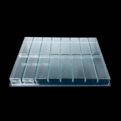 Cina Vassoio per cubetti di ghiaccio personalizzato a 16 cavità, PET trasparente per uso alimentare, confezione blister adatta al congelatore in vendita