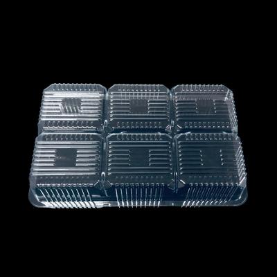 Cina Confezione blister PET per alimenti a sei scomparti, trasparente, in misure personalizzate in vendita