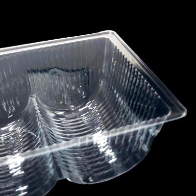 Cina Confezionato su misura 4 cellule PET Plastic Blister Tray per biscotti Food Grade Safe Packaging Inner Holder in vendita
