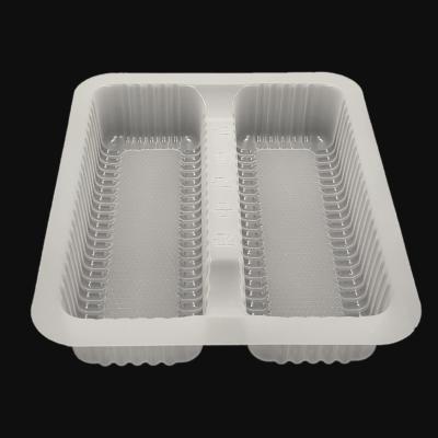 China Anpassbare 2-Fächer PP-Schale für gefrorene Knödel, mikrowellengeeignet zu verkaufen