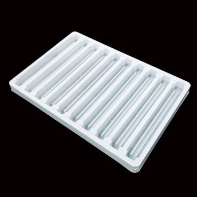 China ESD Safe PET Blister Packaging 10-Pack Clear PET Lid & White PET Tray for Electronic Ballasts for sale