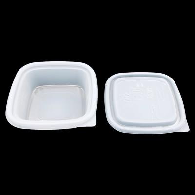 China Custom PP Soup Bowl with Snap-On Lid Microwave Safe Leakproof for sale