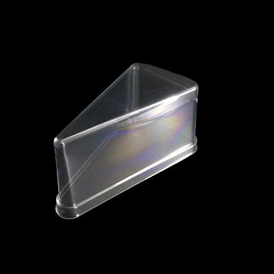 China Custom Food Grade PET Cake Box Lid for Triangular Desserts for sale