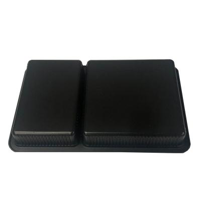 China Custom Black PP Heat Sealable Food Tray with Competitive Tooling Cost for Takeout Containers for sale