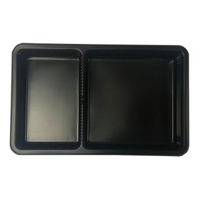 China Custom Black PP Heat Sealable Food Tray with Competitive Tooling Cost for Takeout Containers for sale