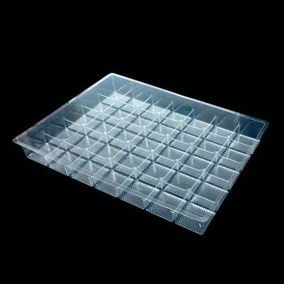 China Custom 35-Cavity Ice Cube Tray Blister Tray Food Grade PET Freezer Safe Down to -18°C for sale