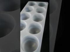12 Cell Anti Freeze PP Blister Tray For Spherical Pastries Custom Lightweight Food Packaging
