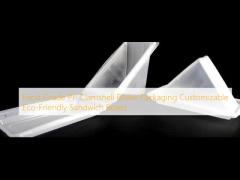 Food Grade PP Clamshell Blister Packaging Customizable Eco-Friendly Sandwich Boxes