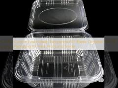 Custom Food-Grade Transparent PET Plastic Clamshell Packaging for Fresh Fruits and Snacks