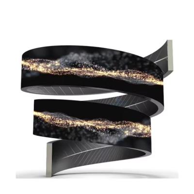 Cina P4 schermo a LED flessibile a cilindro curvo per la pubblicità in vendita