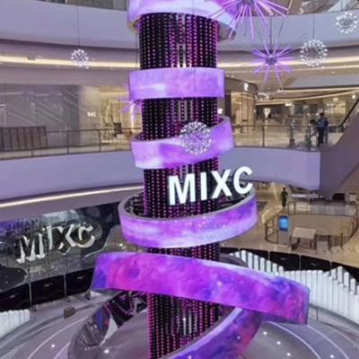 Cina SMD Soft Indoor Full Color LED Screen P2 P2.5 P3 P4 P5 RGB Curve Flexible LED Board in vendita