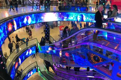 Cina Pubblicità schermo modulare a LED 1200Nits schermo a LED flessibile a parete video in vendita