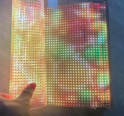 China Transparante LED-filmscherm Thin Film Display Screen LED Flexible Film Video Wall Screen Te koop
