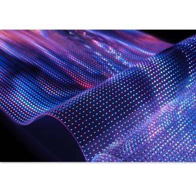 China UV-bestendige LED-filmscherm P6.25 Flexible Soft Module Transparent Led-scherm Te koop