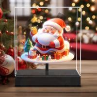 Quality 20CM Indoor Advertising Equipment 3D Hologram Fan For Christmas Supermarket Bar for sale