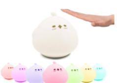 China Children Night Light LED Lamp Multi-color Soft Silicone Bedroom Night Light DJ10 for sale
