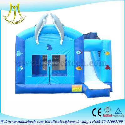 China Hansel large giant commercial rental use inflatable bouncy castle slide combo for sale