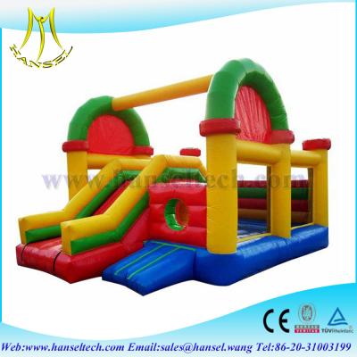 China Hansel Popular Outdoor and Indoor Inflatable Jumping House with Slide for sale