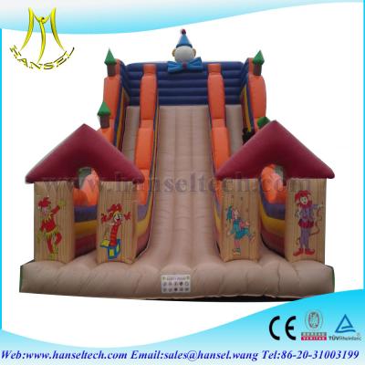 China Hansel guangzhou inflatable slide ,big inflatable slides ,bouncy castle for sale for sale