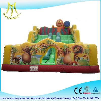 China Hansel Factory price 0.55mm PVC giant slide inflatable ,inflatable slide for sale for sale