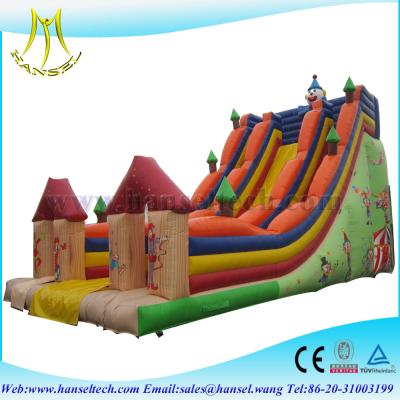China Hansel Commercial Inflatable Slide ,Double Inflatable Slide ,slide for kids playground for sale