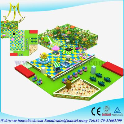 China Hansel Toys games gym equipment, fiberglass slides with ball pool for sale