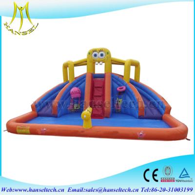 China Hansel 2017 hot selling PVC outdoor inflatable play area commercial bounce house for sale