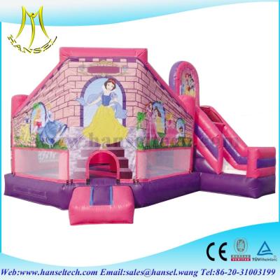 China Hansel best quality inflatable princess bouncy castle for kids party for sale