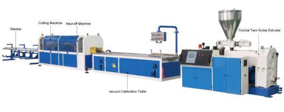 PVC/PP/PE Profile Plastic Making Machine Production Line