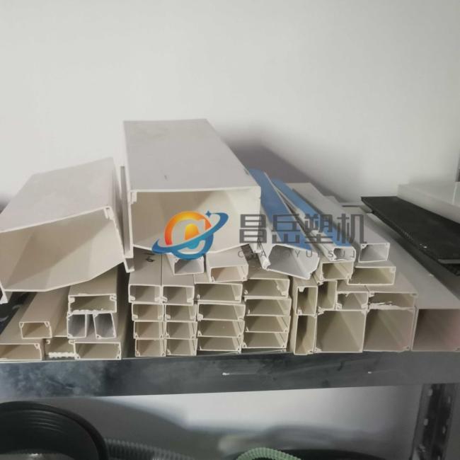 Twin Conical Screw Extruder PVC Cable Duct Trunking Profile Extrusion Machine