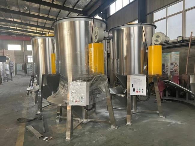 Plastic PP PE PS ABS HIPS PMMA Mixer &amp; Drier / Vertical Plastic Granule Mixing Drier for HDPE Pipe / PP PS ABS HIPS Sheet