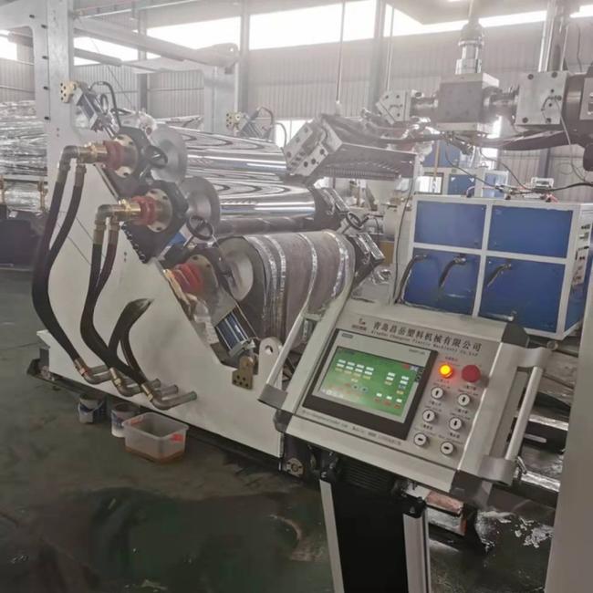 Plastic Sheet Extruder Machine / PE PP PS ABS HIPS Sheet Production Line