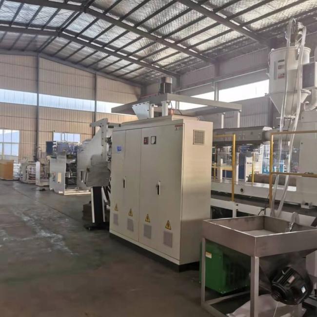 Plastic Sheet Extruder Machine / High Speed ABA Three Layer PP PS ABS HIPS Roll Sheet Extrusion Production Line