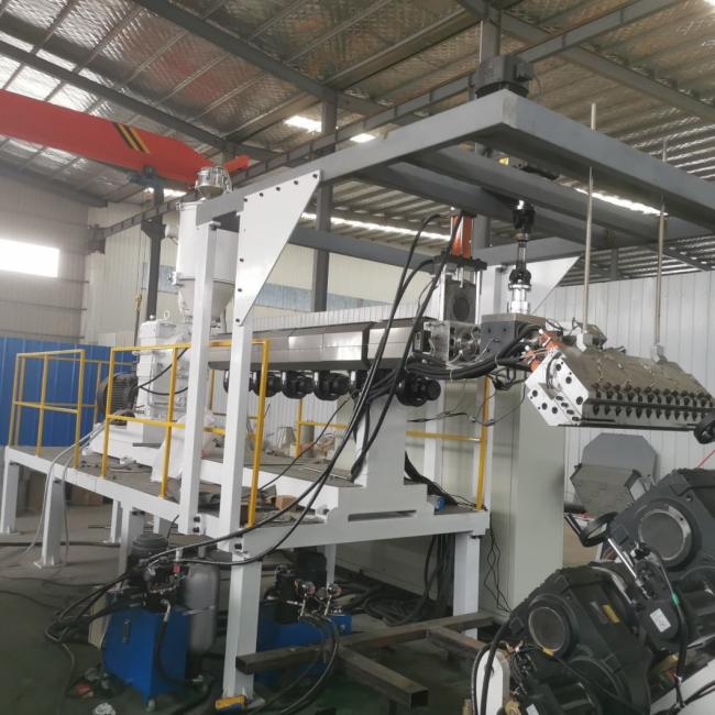 Plastic Sheet Extruder Machine / PP PS ABS HIPS Theromofroming Roll Sheet Extrusion Machine
