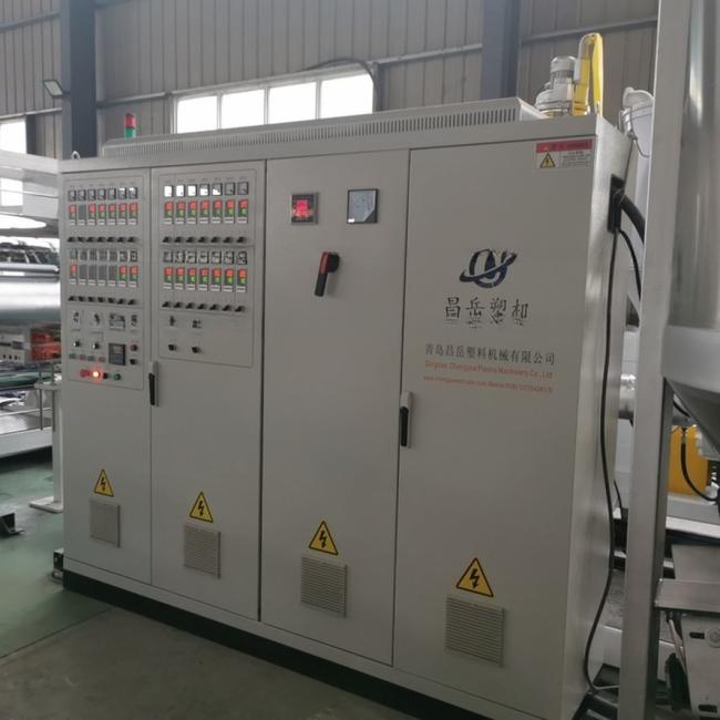 Plastic Sheet Extruder Machine / PP PS ABS HIPS Theromofroming Roll Sheet Extrusion Machine