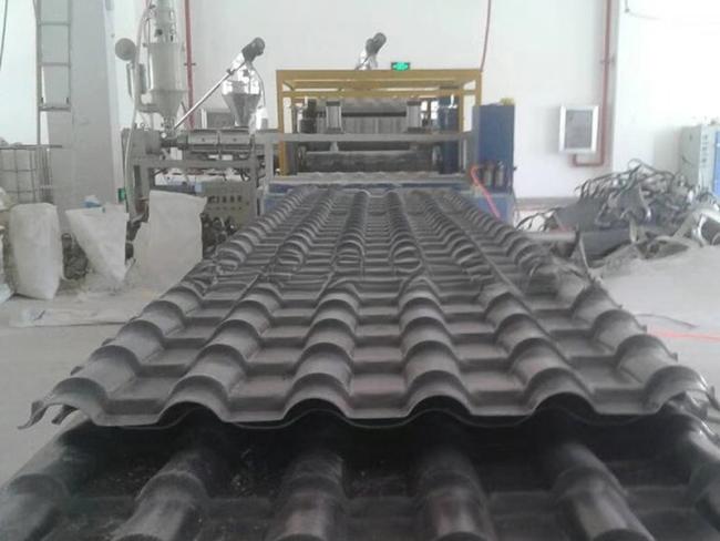 Durable ASA PVC Recycled Corrugated Roof Tile Sheet Extrusion Machine