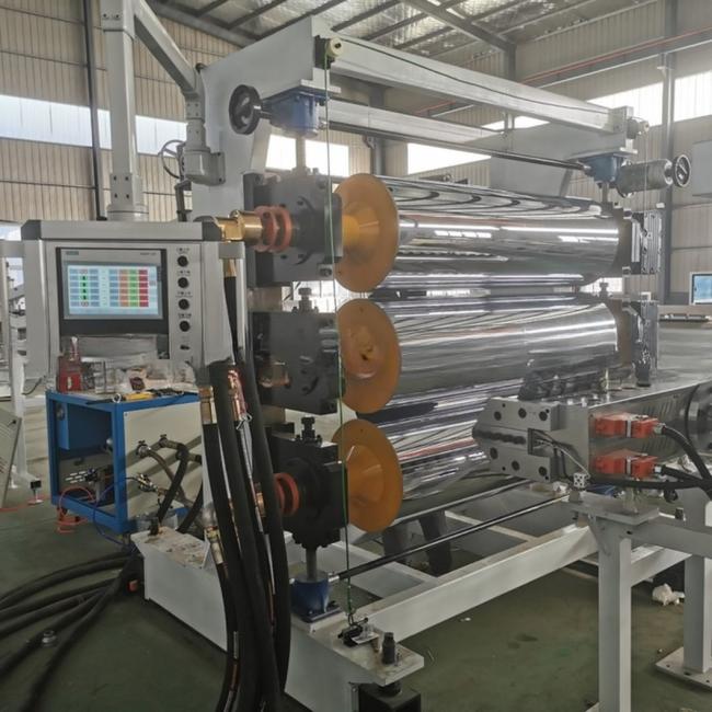 Plastic Sheet Extruder Machine / Geomembrane Sheet Production Line