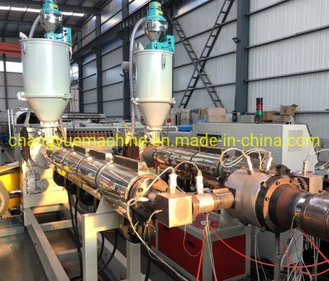Plastic PE|PP|HDPE Water Gas Supply Irrigation Single Double Wall Corrugated (DWC) Cable|Tube Extrusion Line / Extruder Pipe Making Machine Price