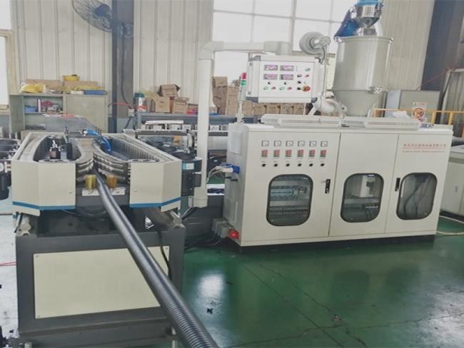 Quality Durable PE PVC Single Wall Corrugated Pipe Production Line