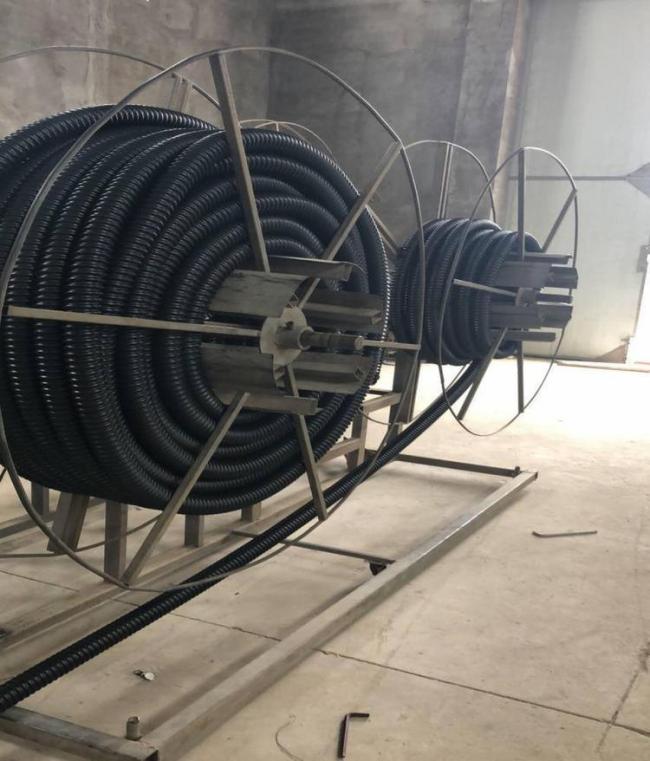 PE Carbon Spiral Corrugated Pipe Production Lline