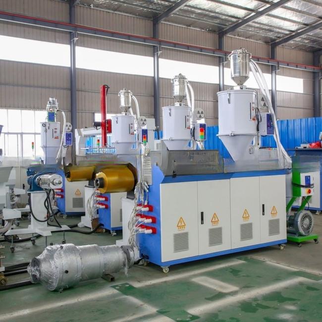 20-800mm PVC CPVC UPVC / HDPE / PE PP PPR Conduit Pipe Production Line Twin and Single Screw Extruder / Extrusion Plastic Making Machine for Water/ Gas Supply