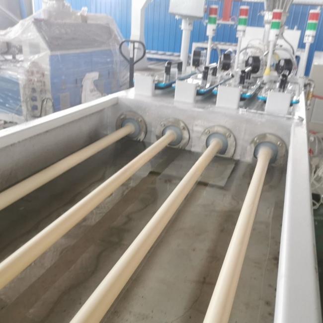Plastic Pipe Extruder Machine / PVC Electricity Conduit Pipe Extrusion Production Line