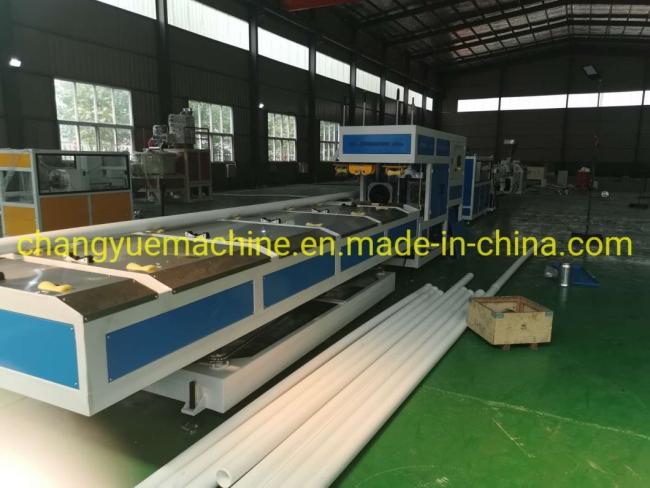 High Output PVC UPVC Drainage Water Supply Pipe Extrusion Line Making Machine / Twin Conical Screw Extruder