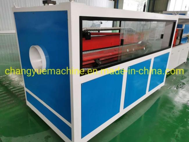 High Output PVC UPVC Drainage Water Supply Pipe Extrusion Line Making Machine / Twin Conical Screw Extruder