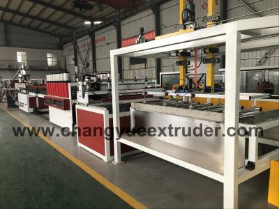 China Automatic PVC / WPC Board Machine With Weg / Siemens Motor For 1220mm Sheet for sale