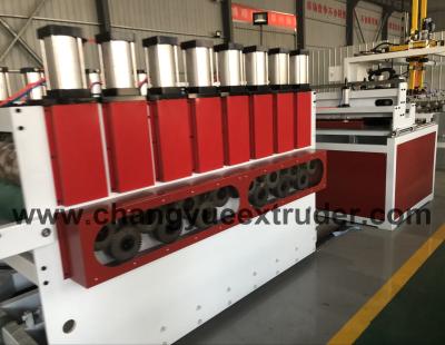 China Automatic PVC / WPC Board Machine With Weg / Siemens Motor For 1220mm Sheet for sale