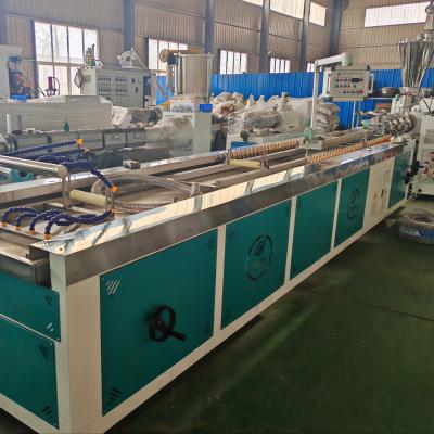China Double Screws Plastic Profile Extrusion Machine with AC Motor and 65mm Screw for sale