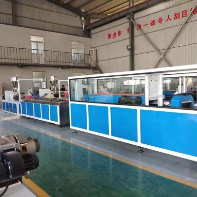 China Computerized Plastic Profile Extrusion Machine with 65mm Screw Sjsz 55/120 Twin Conical Extruder for sale