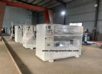 China Push Structure PVC Foam Board Embossing Machine with Durable Frame Type for sale